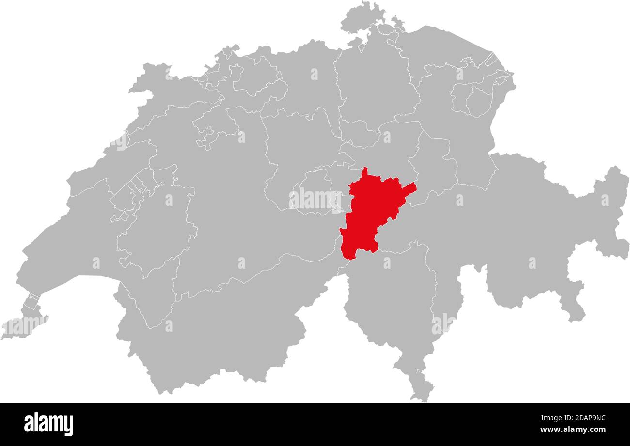 Uri Switzerland Map Uri Canton Switzerland 3D Render Topographic Map