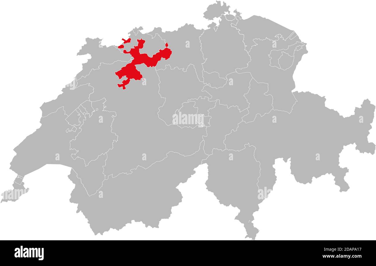 Solothurn map vector hi-res stock photography and images - Alamy