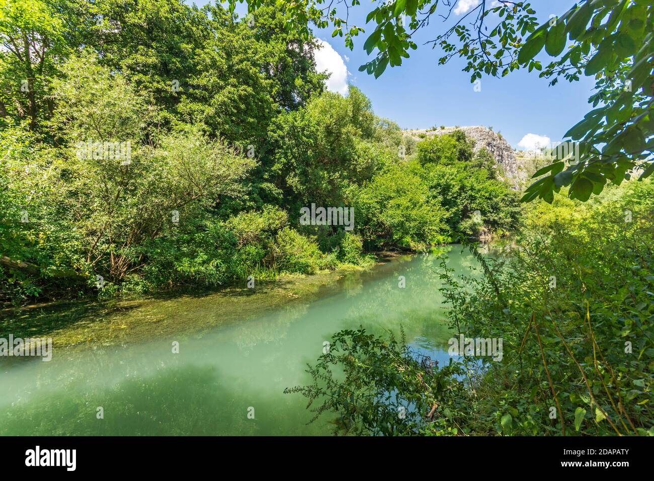 Iskar Panega Geopark along the Gold Panega River, Bulgaria Stock Photo ...