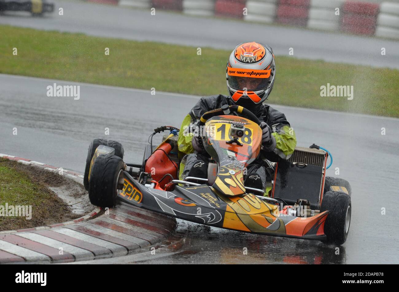 Max Verstappen's international karting career, inch perfect in the wet ...