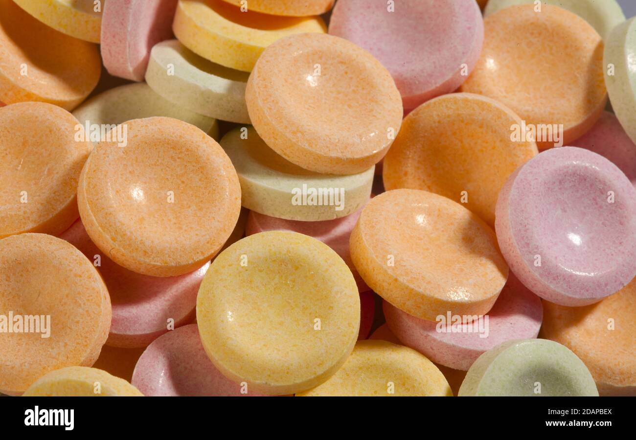 Refreshers circular candy sweets Stock Photo - Alamy