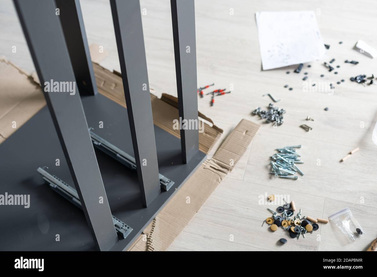 Assembling furniture installation of shelves with new apartment a shelf ...