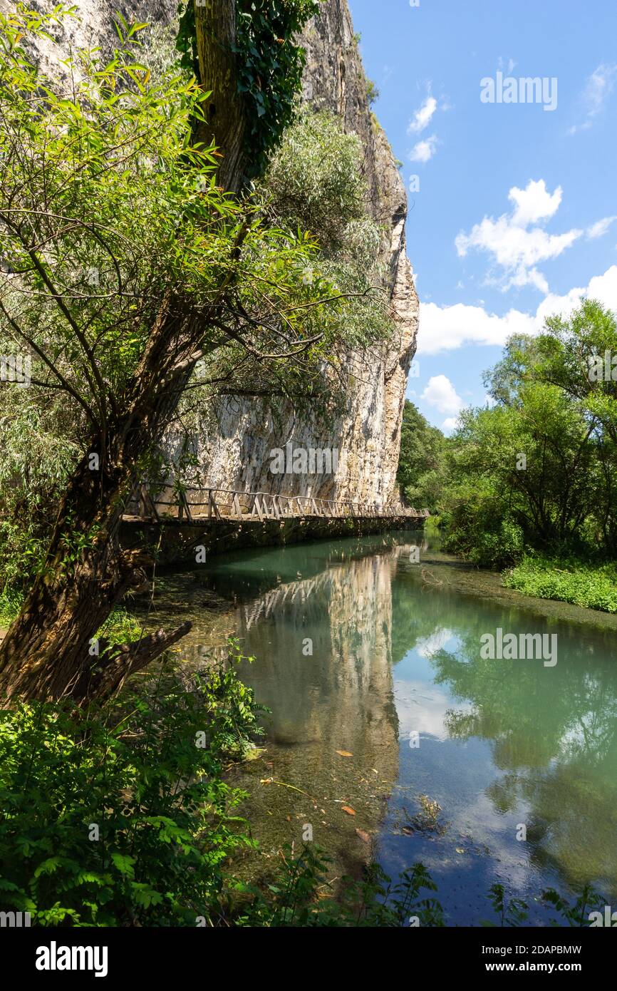 Iskar Panega Geopark along the Gold Panega River, Bulgaria Stock Photo ...