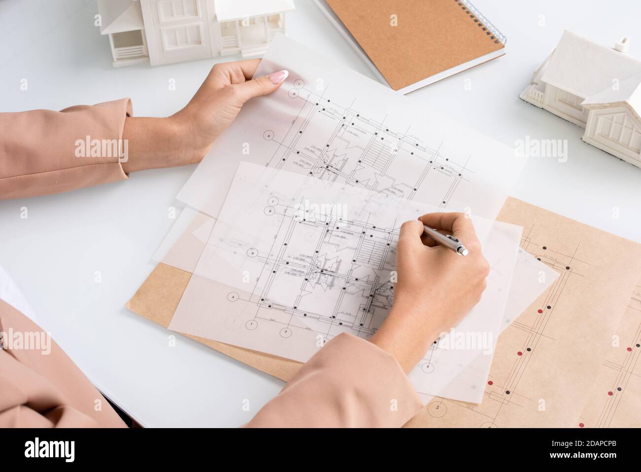 Architect Drawing Paper