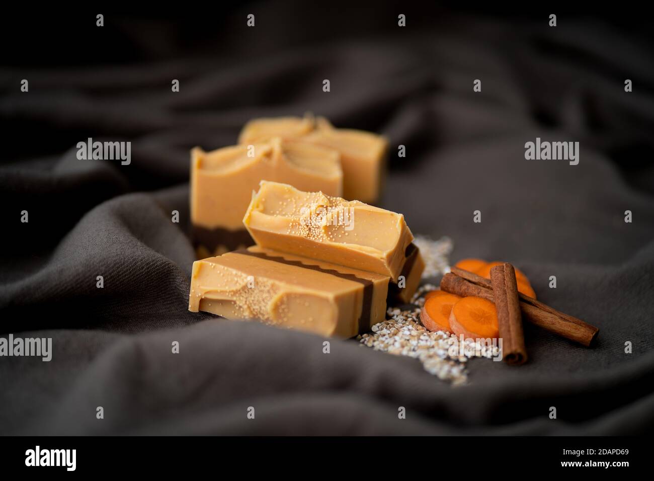 Fresh made bar of natural soap Stock Photo - Alamy