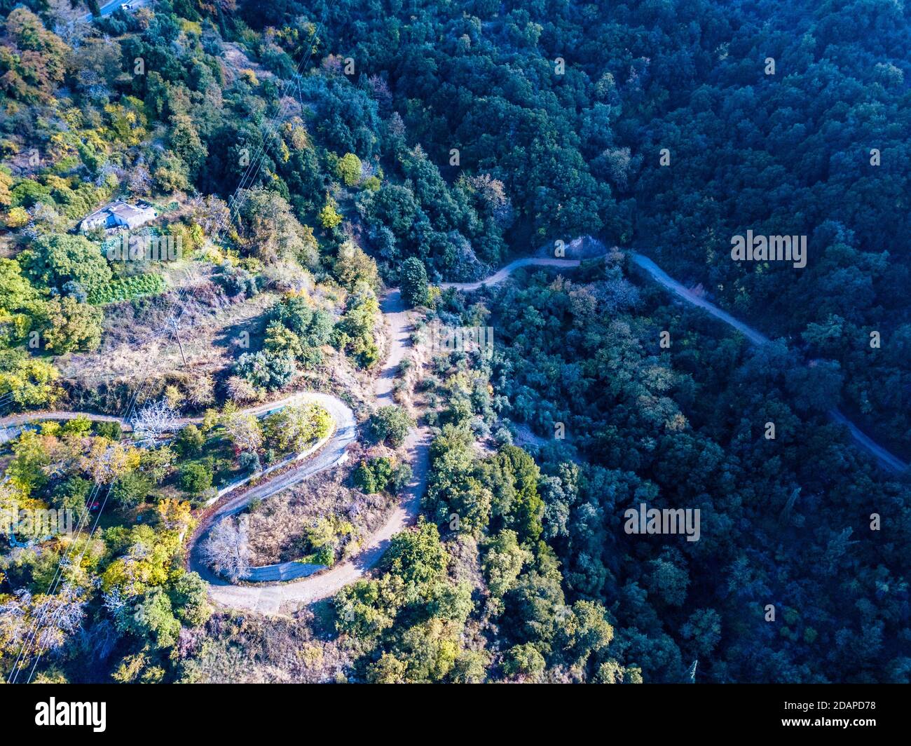 Aerial shot mountain forest hi-res stock photography and images - Alamy