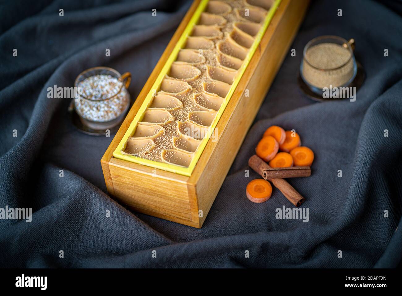 Fresh made bar of natural soap Stock Photo - Alamy