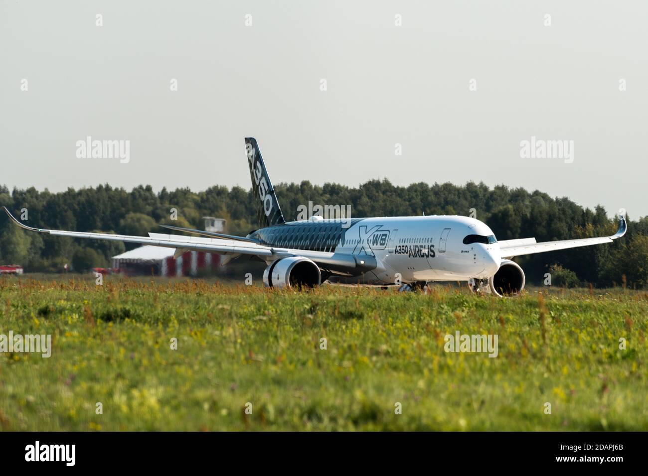 August 30, 2019. Zhukovsky, Russia. long-range wide-body twin-engine ...