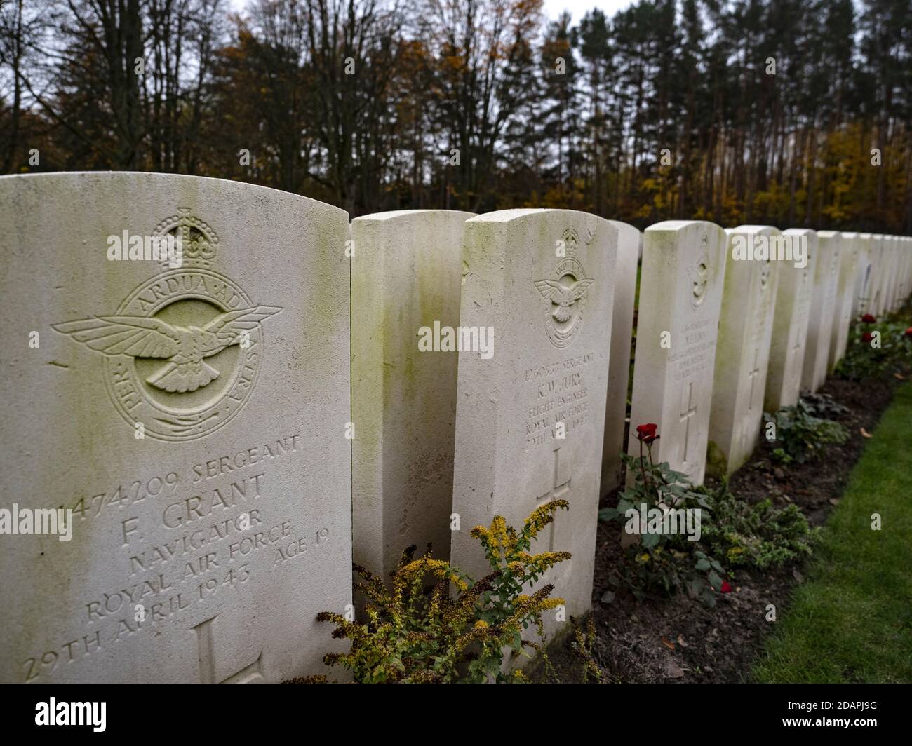 Berlin, Germany. 12th Nov, 2020. The British military cemetery on ...