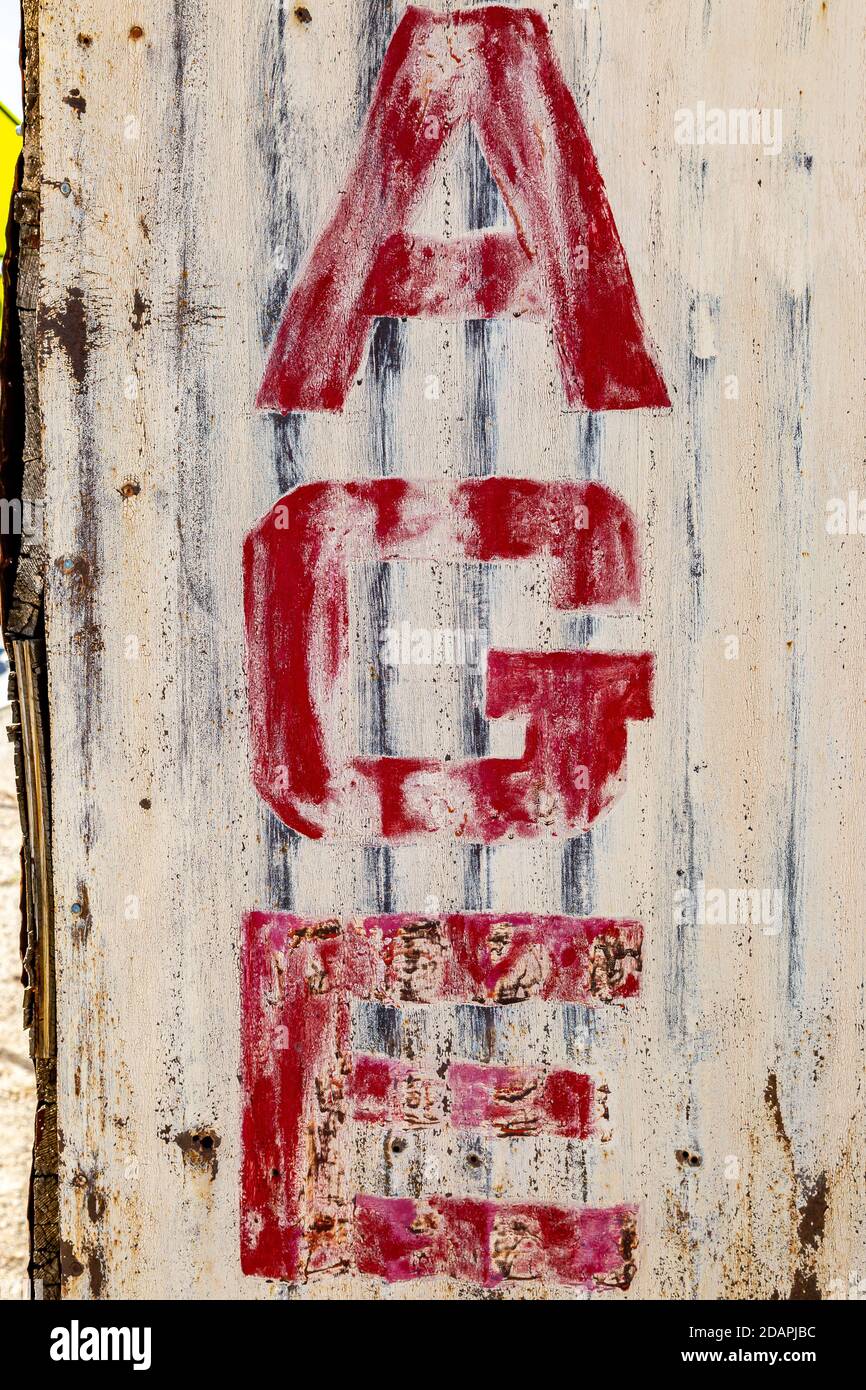 Sign spelling usa hi-res stock photography and images - Alamy