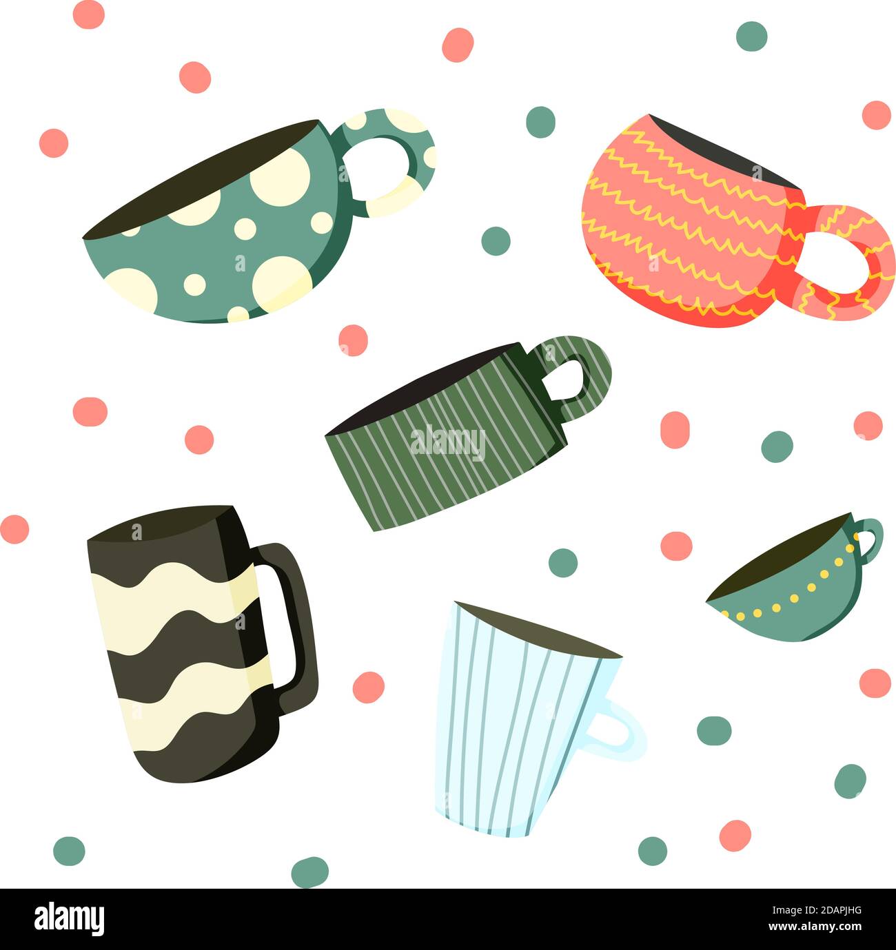 Stylized coffee Stock Vector Images - Alamy
