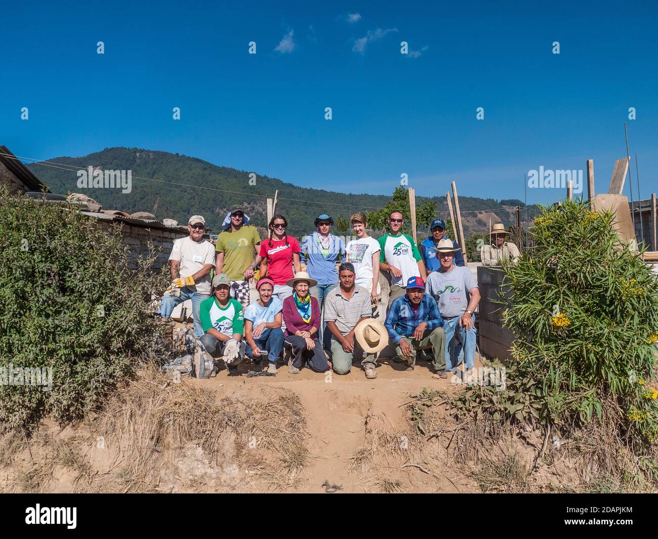 Group of volunteers for Habitat for Humanity Stock Photo - Alamy