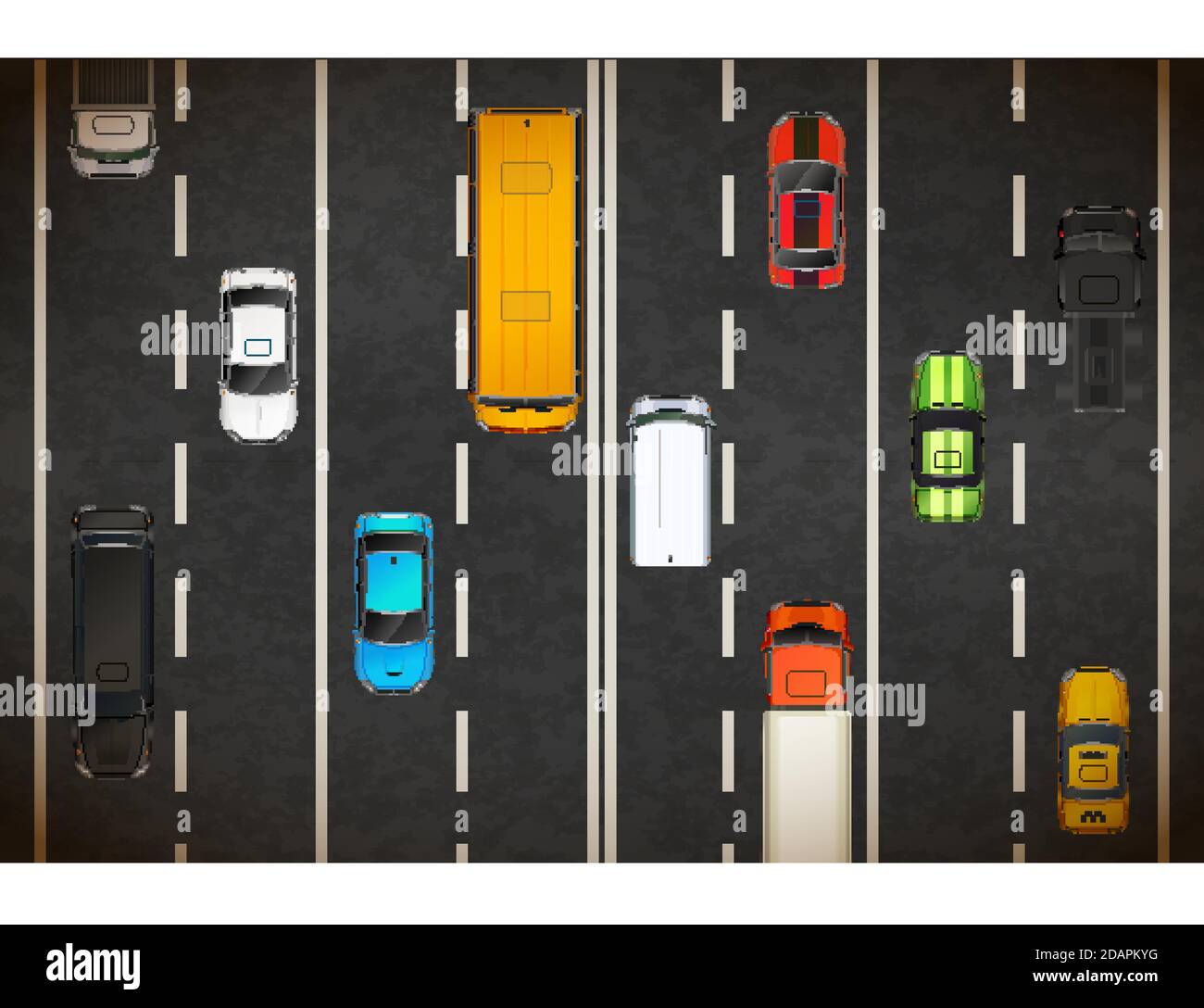 Lots of cars Stock Vector Images - Alamy