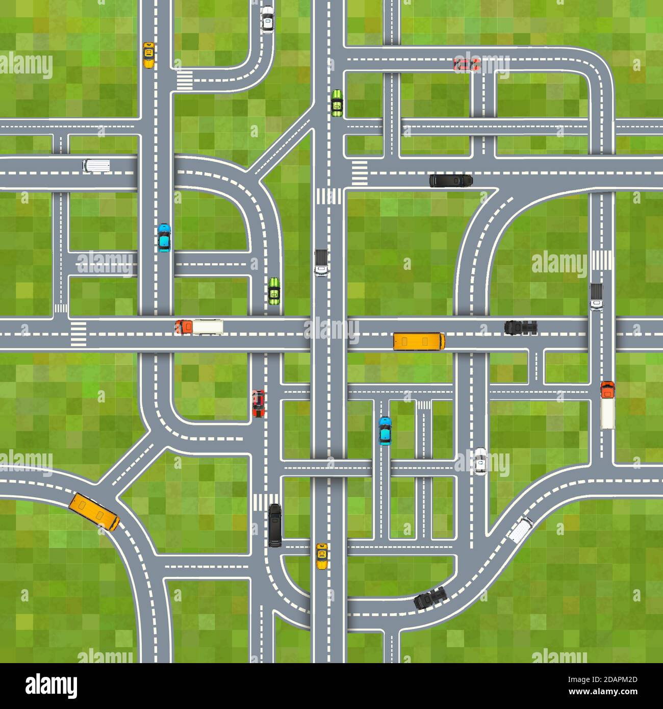 Different road junctions on hi-res stock photography and images - Alamy