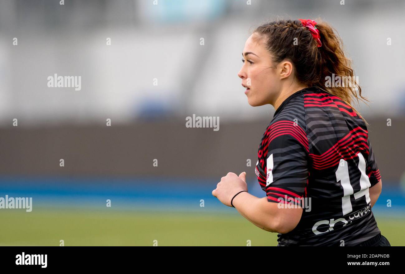 London, UK. 14th Nov, 2020. Sydney Gregson of Saracens during the ...