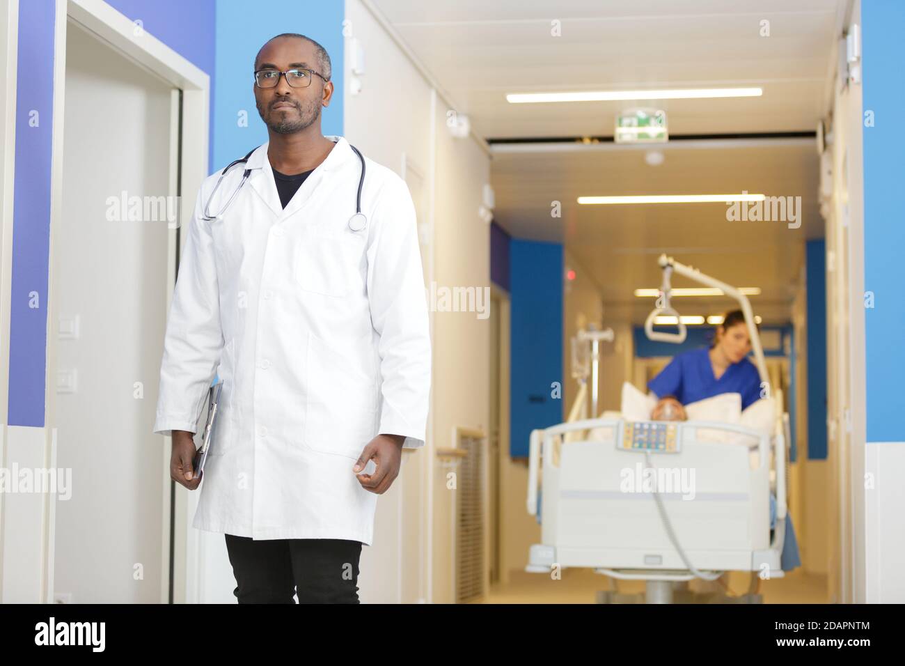 random scene at modern hospital Stock Photo - Alamy