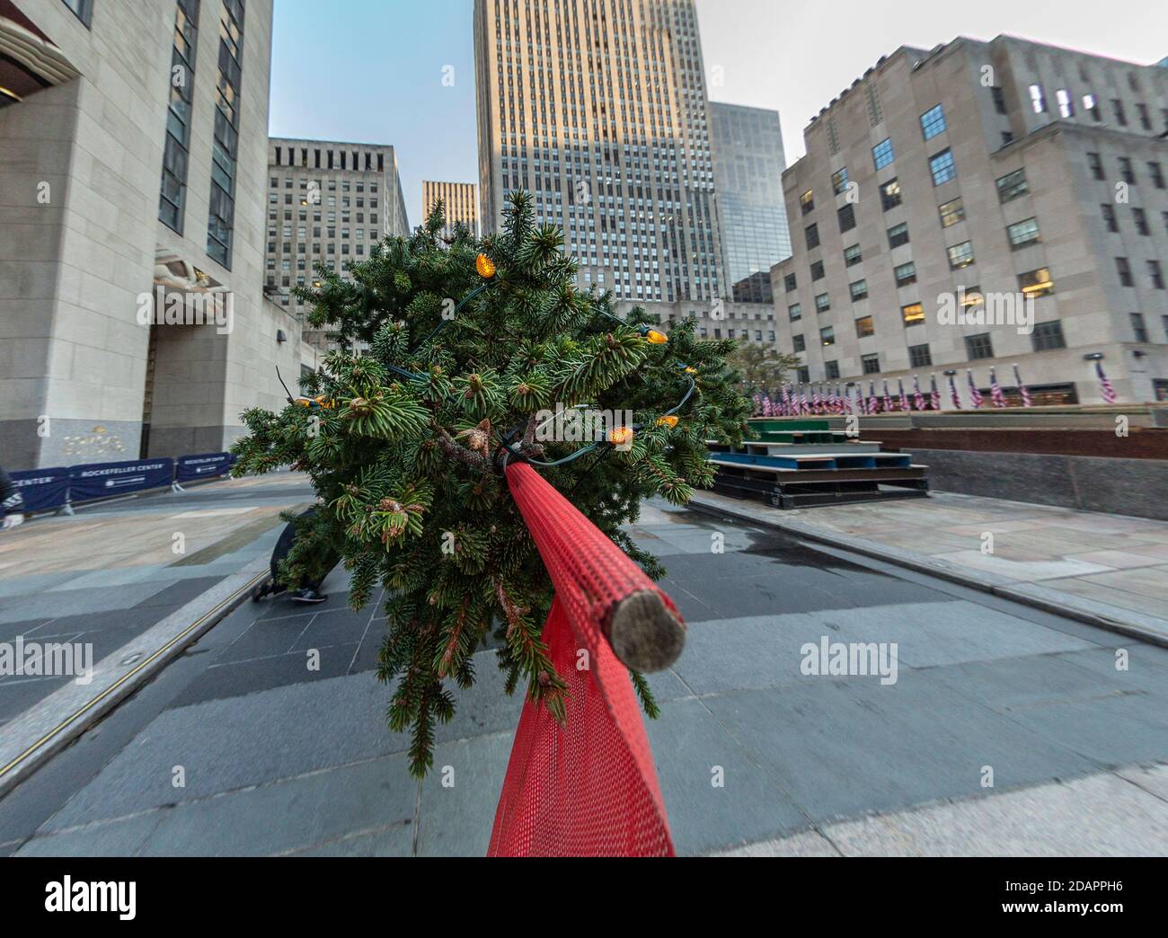 New York, NY - November 14, 2020: 2020 75-foot Rockefeller Center ...