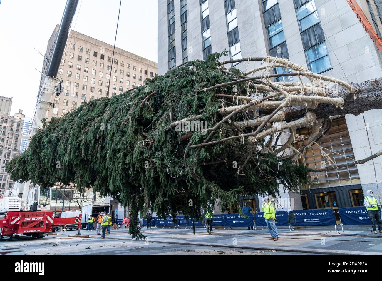 New York, NY - November 14, 2020: 2020 75-foot Rockefeller Center ...