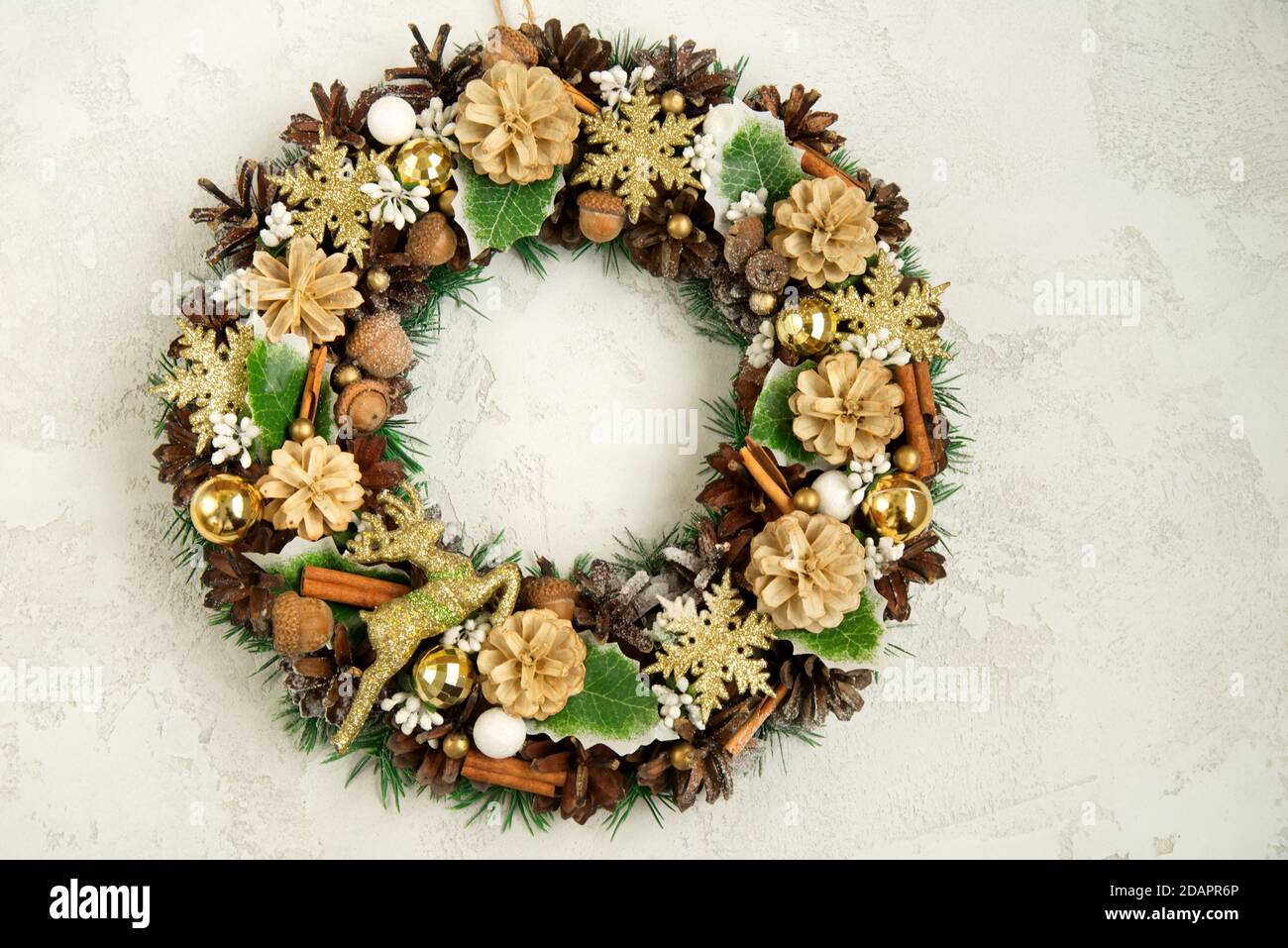 christmas background with christmas decorations 2021 Stock Photo - Alamy