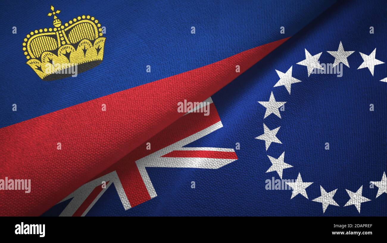 Liechtenstein cook islands flag hi-res stock photography and images - Alamy