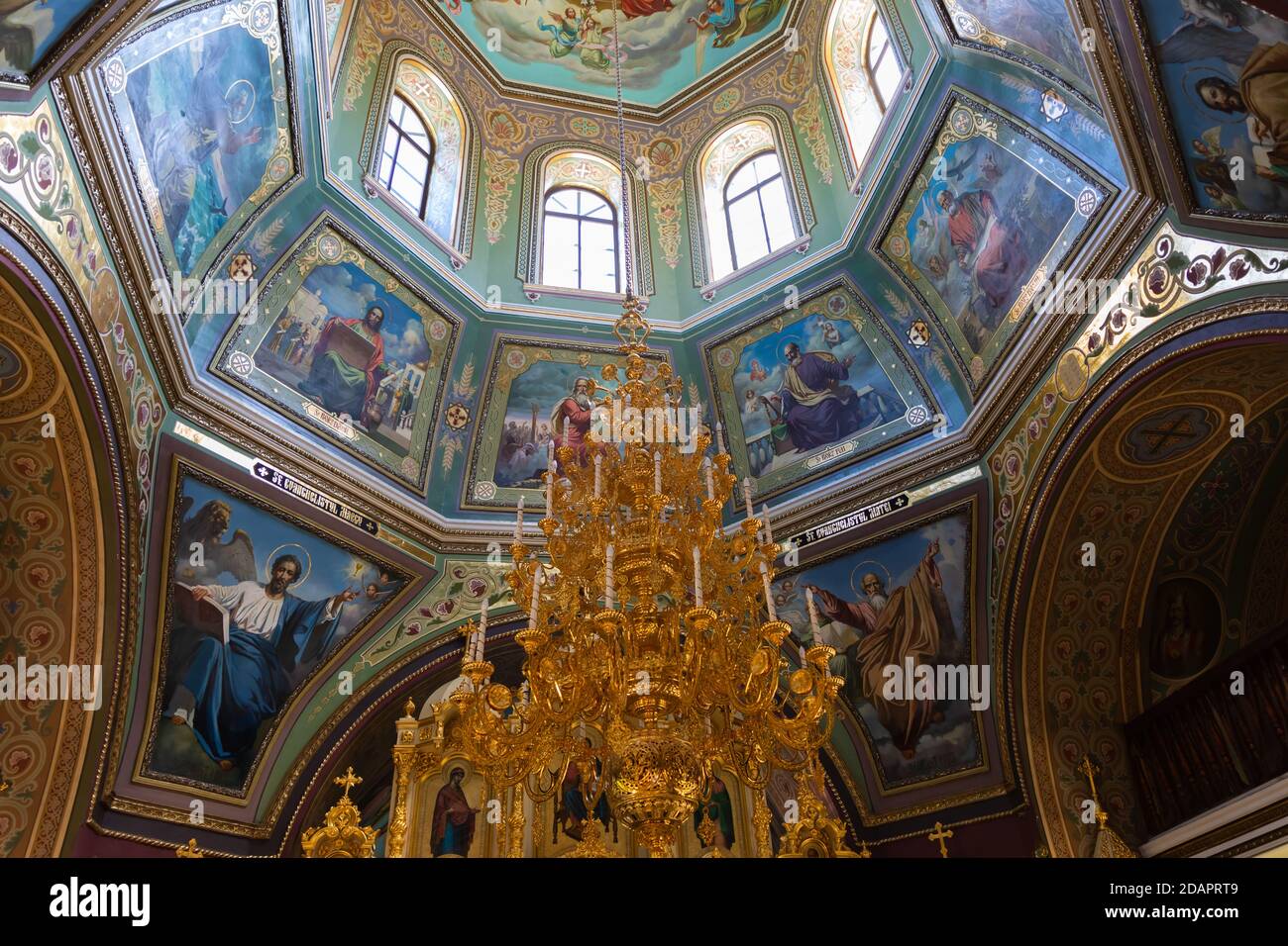 details and icons inside of orthodox church Stock Photo - Alamy