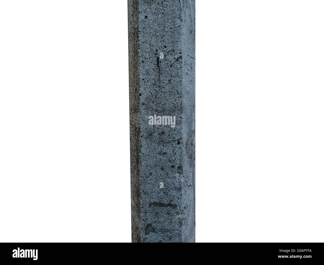 grey stone column isolated on white background Stock Photo - Alamy