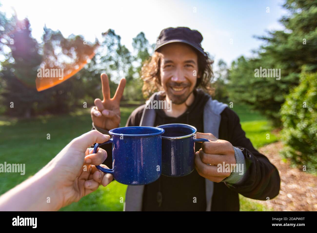 Two happy persons hi-res stock photography and images - Alamy
