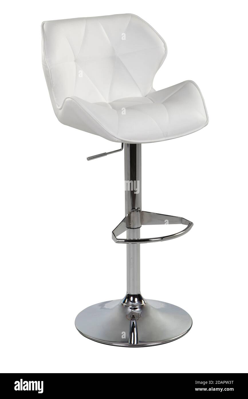Modern bar chair on a white background Stock Photo - Alamy