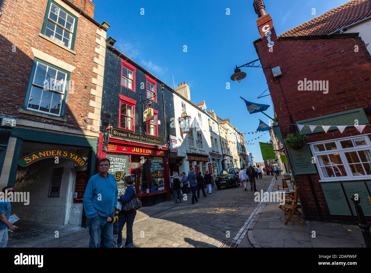 Church st, Whitby, North Yorkshire, England, UK Stock Photo - Alamy