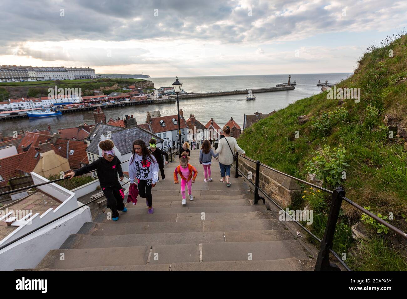 199 Steps, Whitby, North Yorkshire, England, UK Stock Photo - Alamy