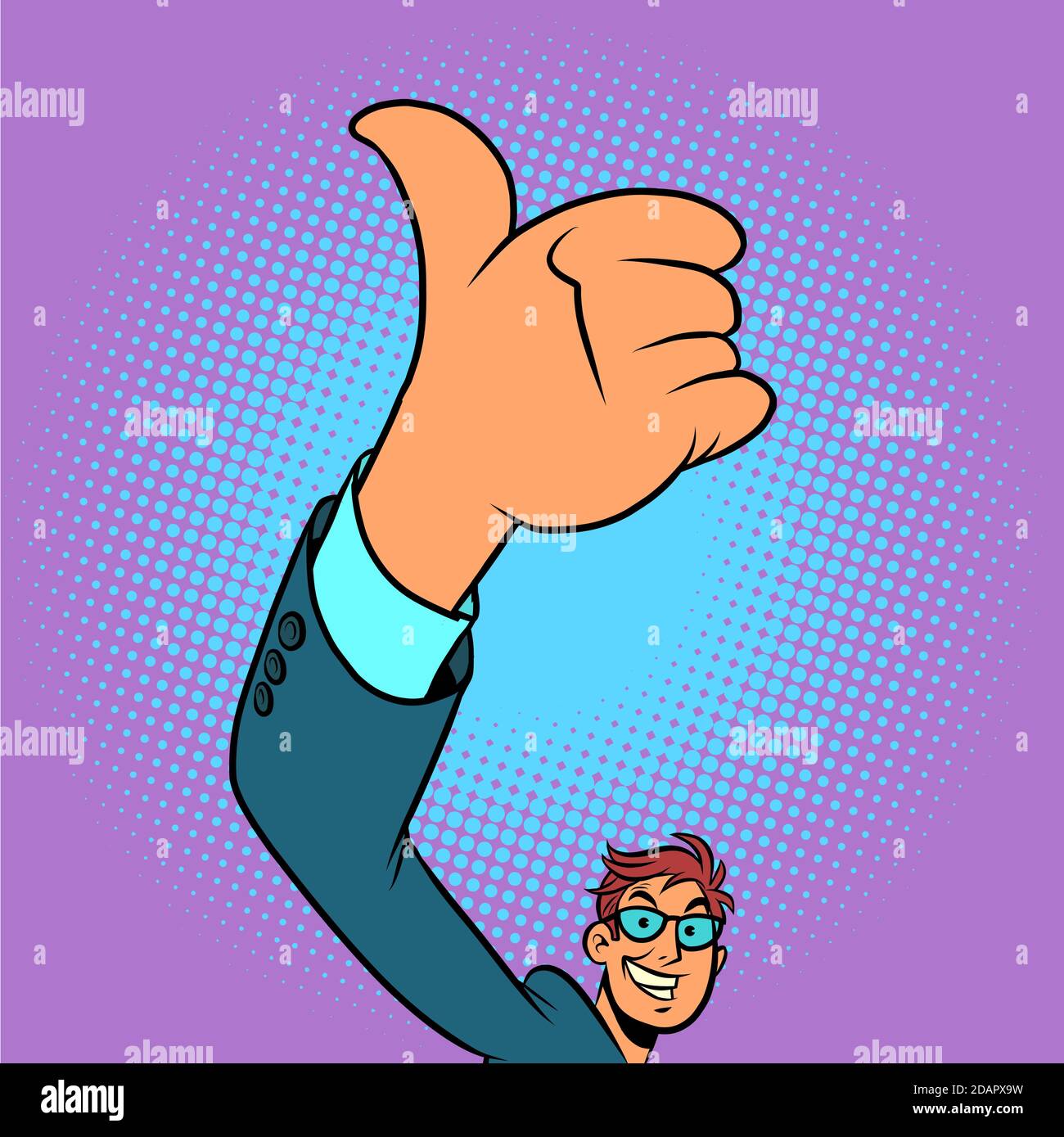 like hand gesture, positive businessman Stock Vector Image & Art - Alamy