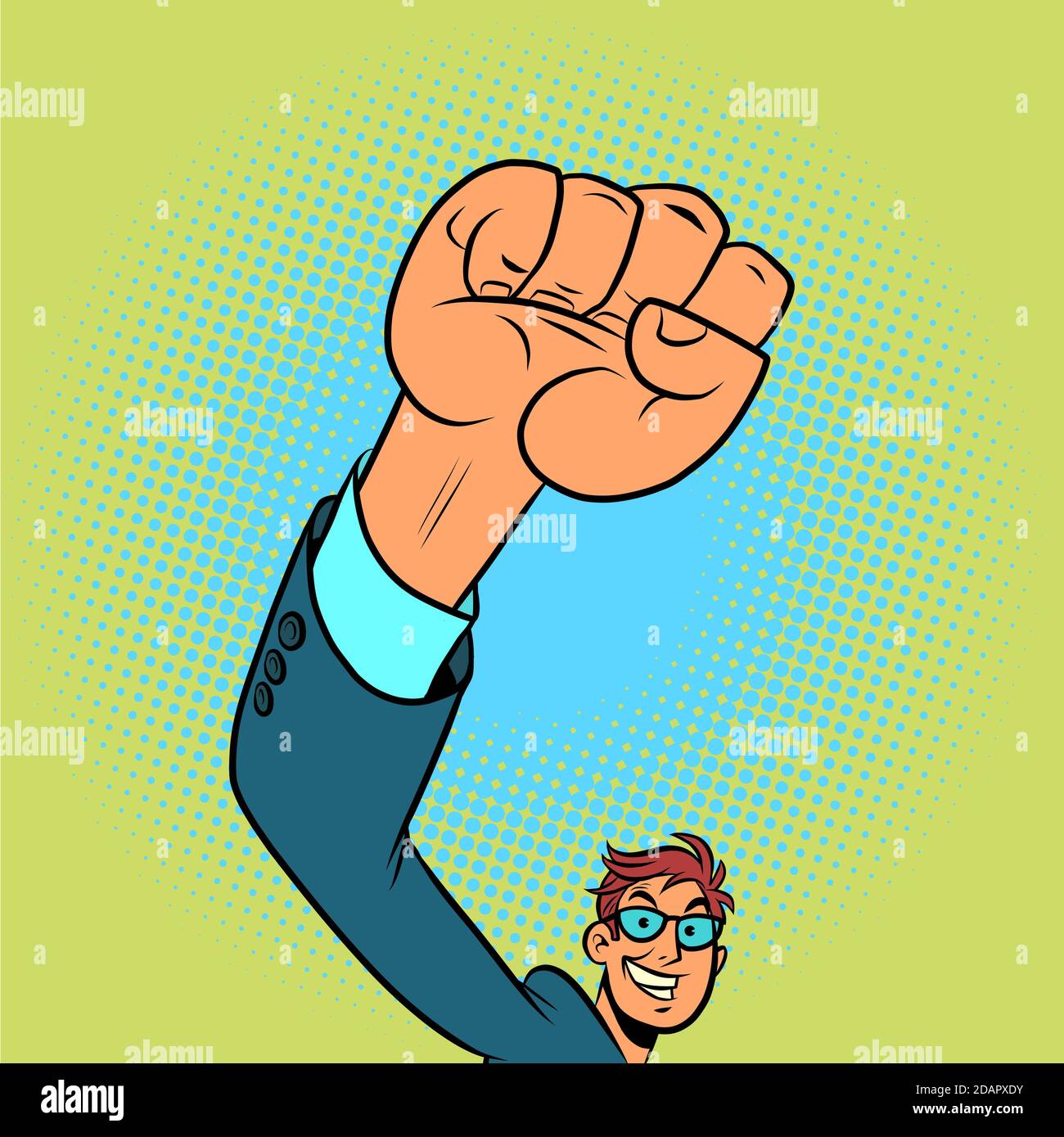 fist up hand gesture man Stock Vector Image & Art - Alamy