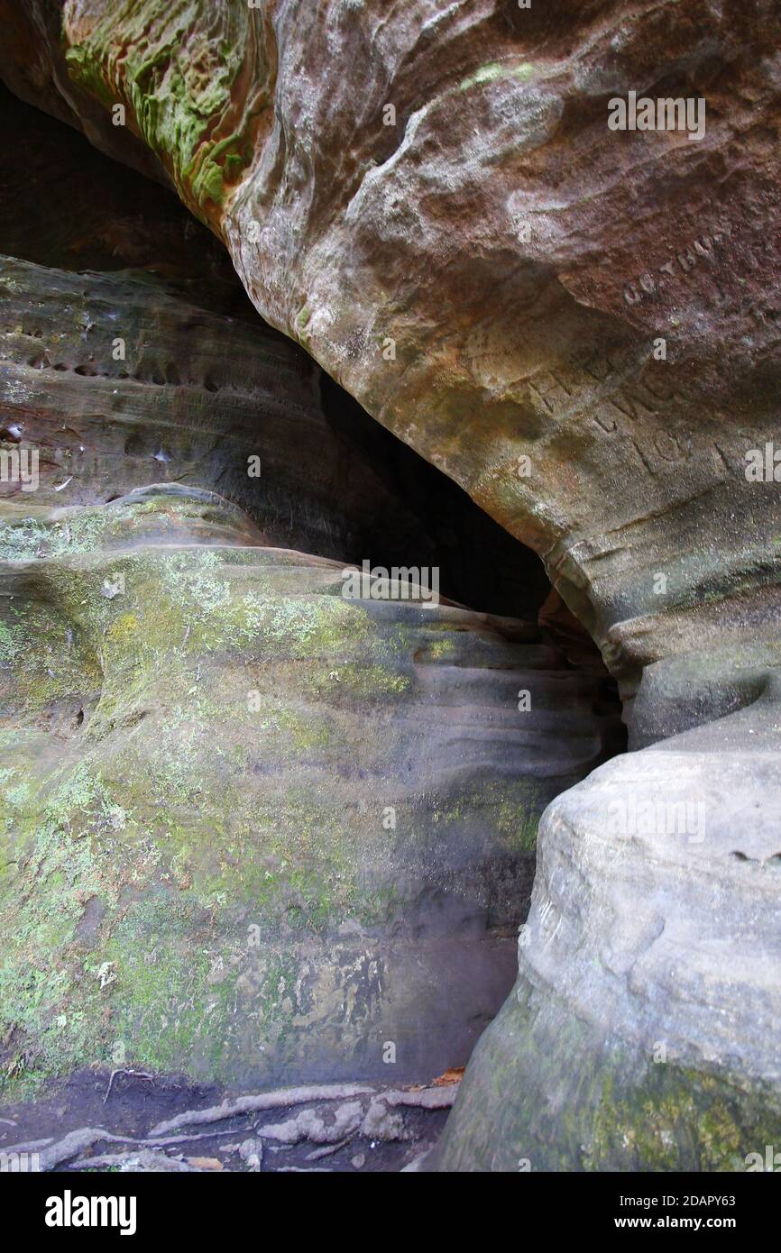 Rockhouse, Hocking Hills State park, Ohio Stock Photo - Alamy
