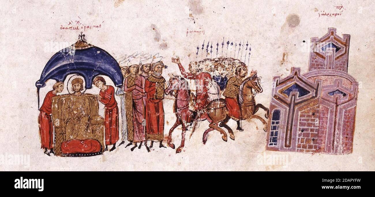 illustrations - illuminations from the Byzantine history manuscript of ...