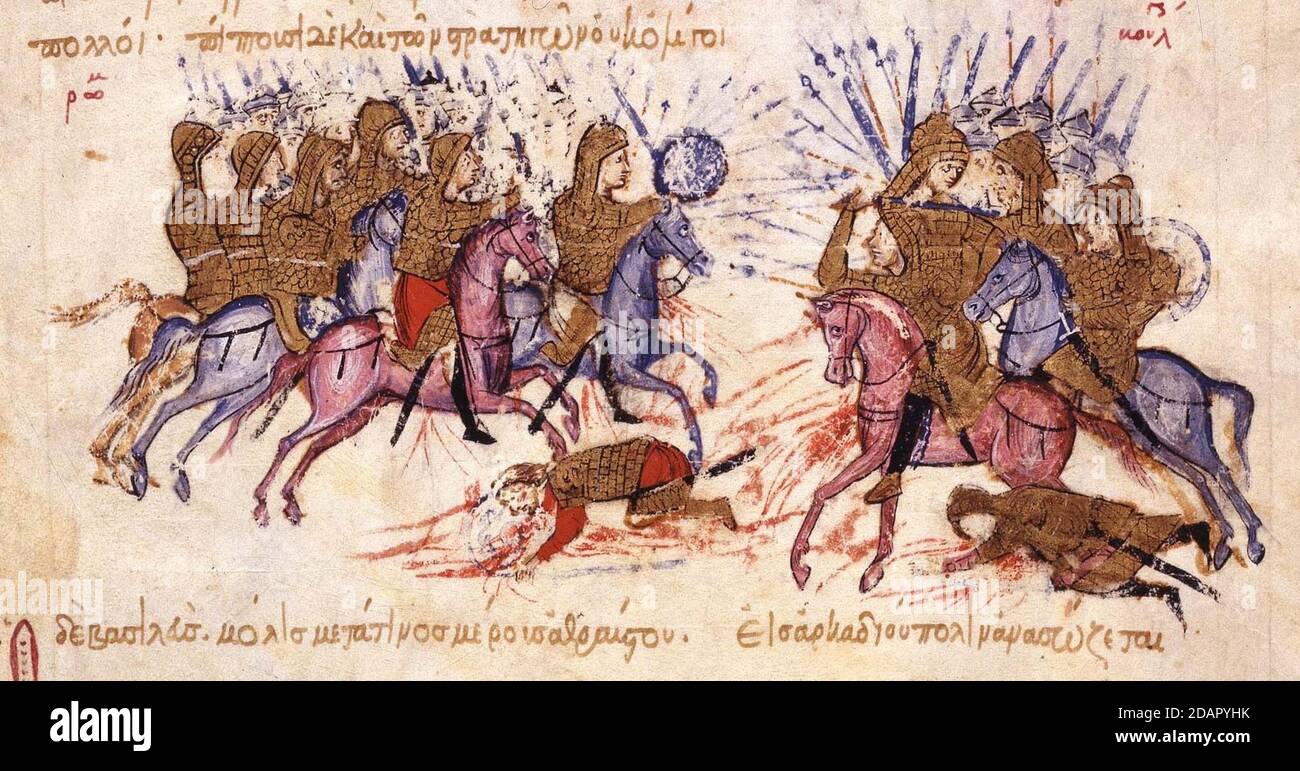 illustrations - illuminations from the Byzantine history manuscript of ...