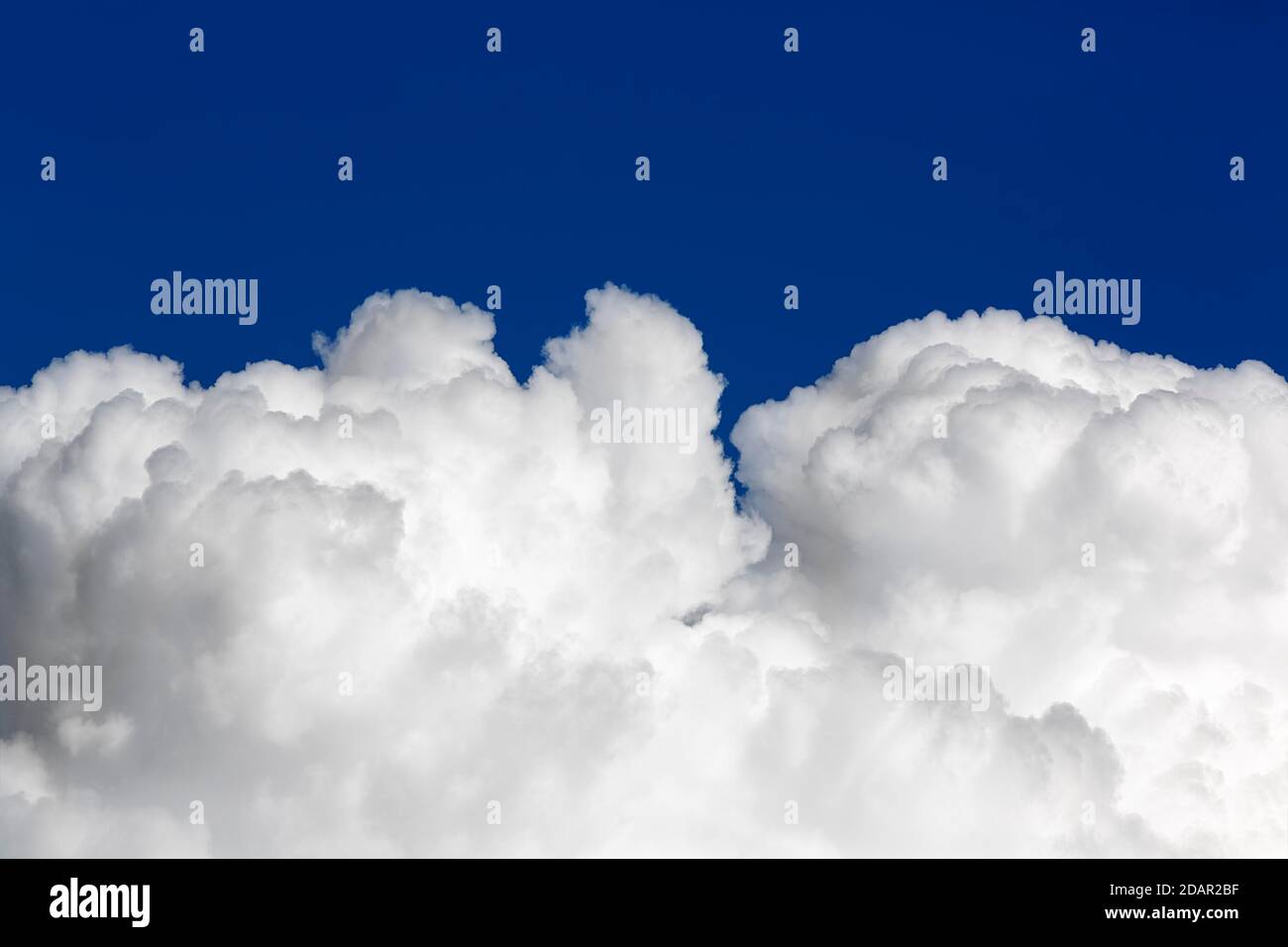 Cloud formation, white cumulus clouds, cumulus clouds in front of a ...