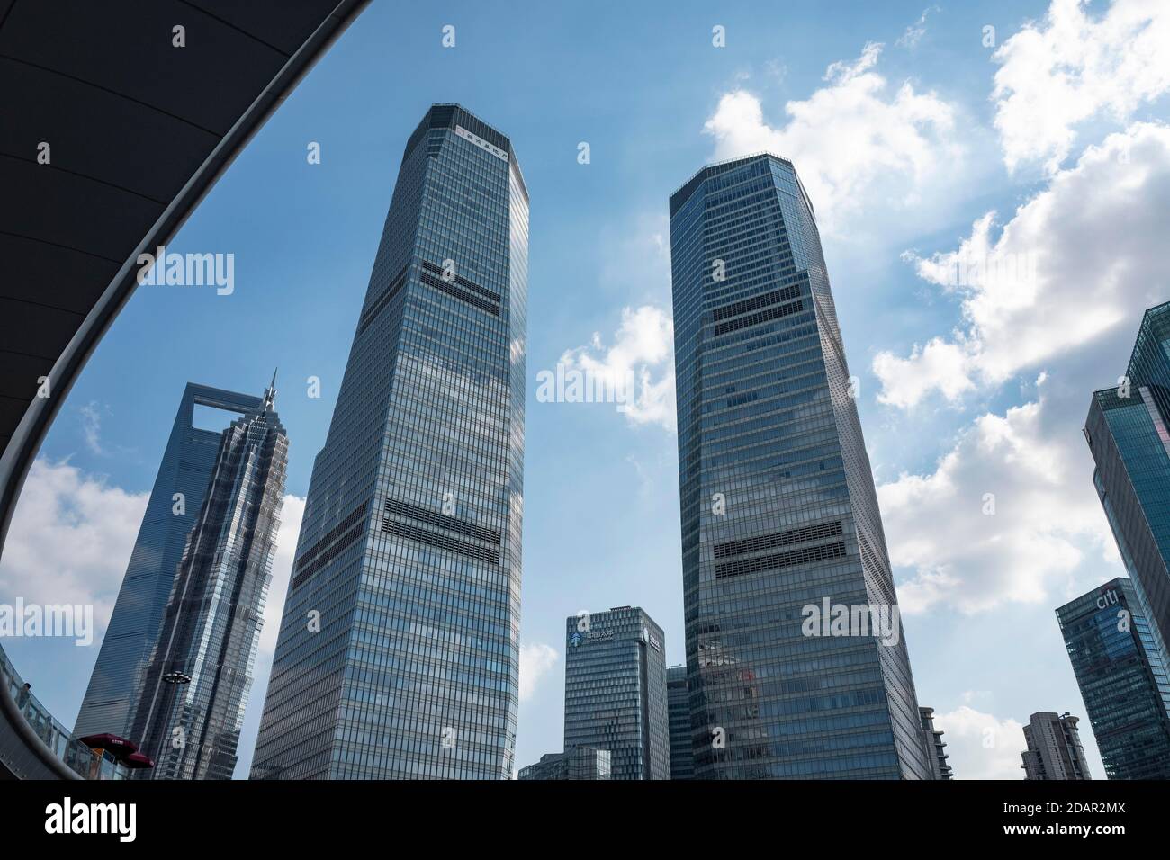 Skyscrapers of the Pudong Financial District, Special Economic Zone ...