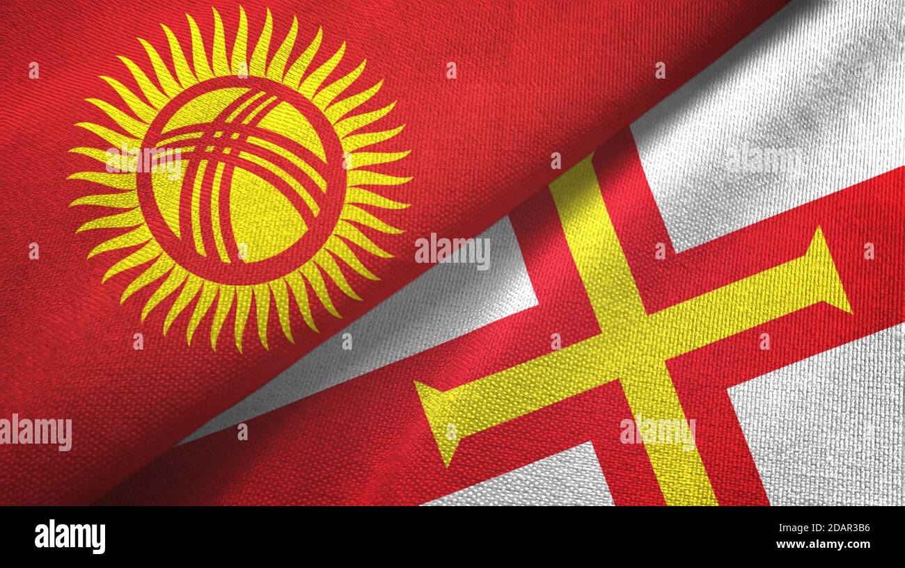 Kyrgyzstan guernsey flag hi-res stock photography and images - Alamy