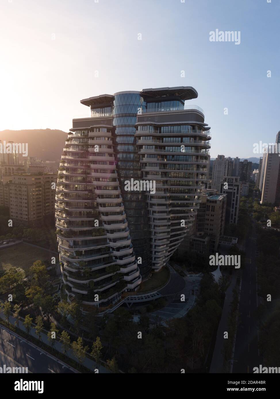 Modern building, high-rise, Taipei, Taiwan Stock Photo - Alamy