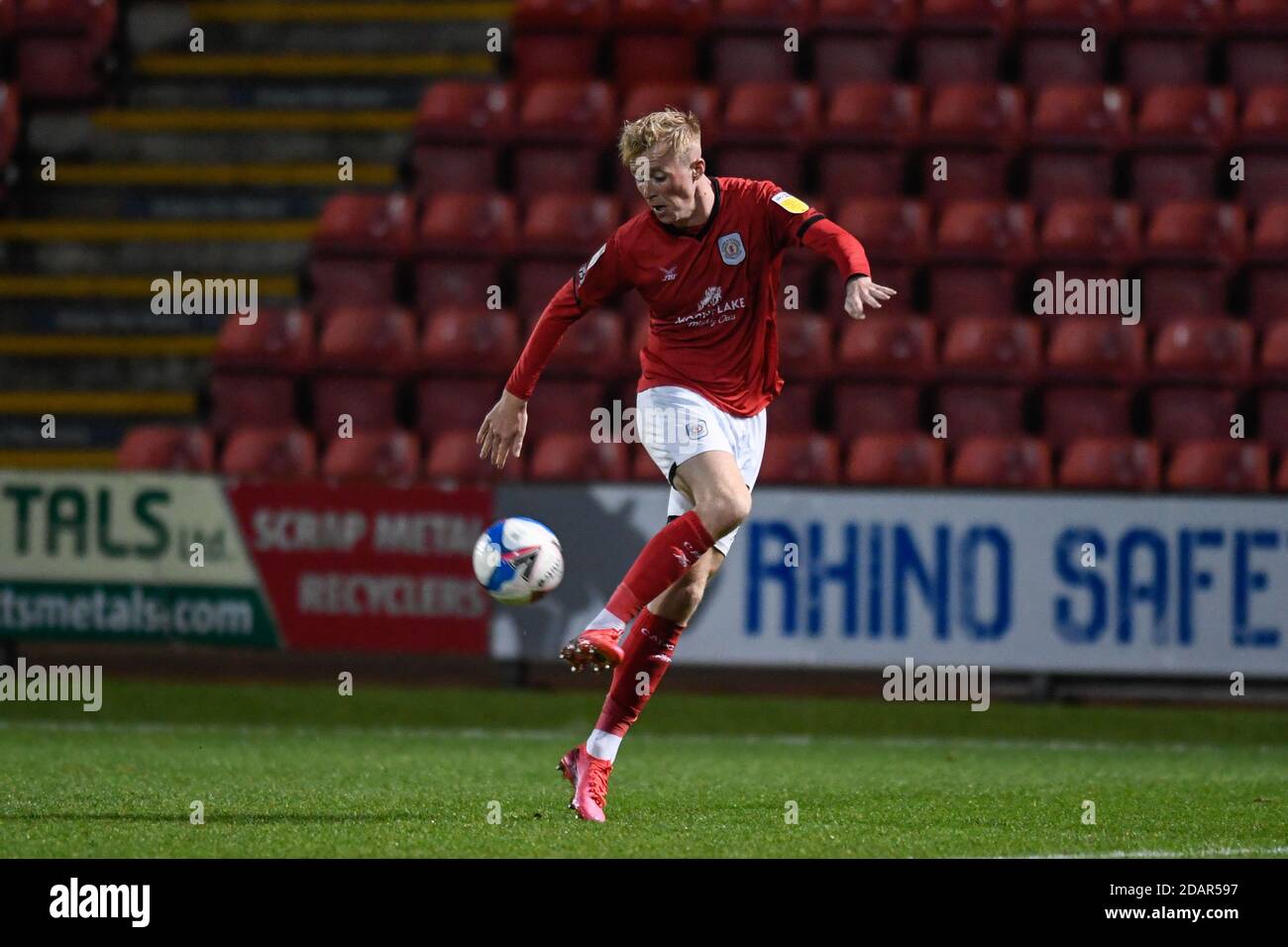Charlie Kirk #10 of Crewe Alexandra controls the ball Stock Photo - Alamy