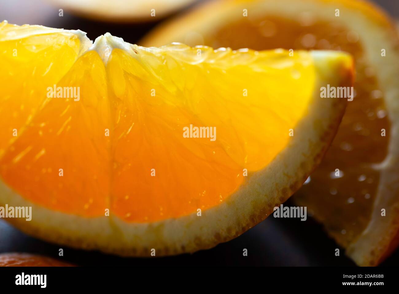 slices of orange fruit Stock Photo - Alamy