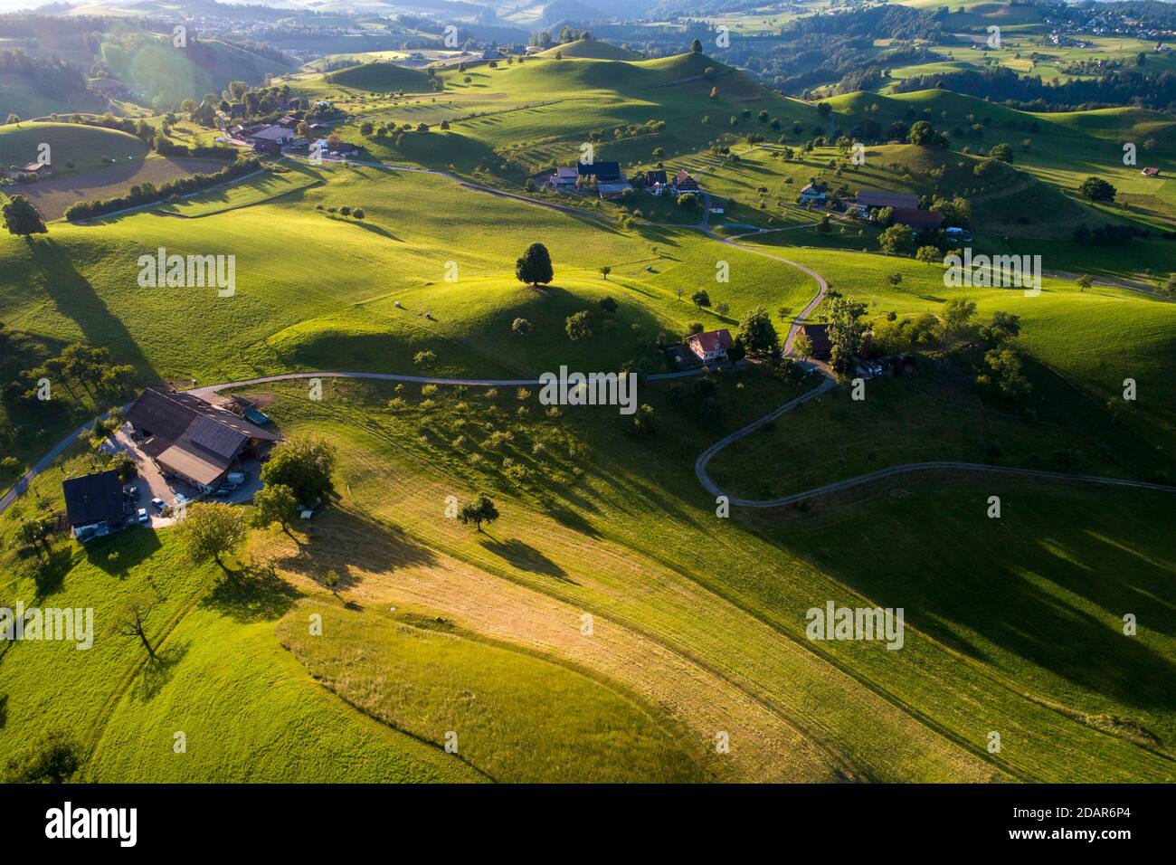 Drumlin field aerial view hi-res stock photography and images - Alamy
