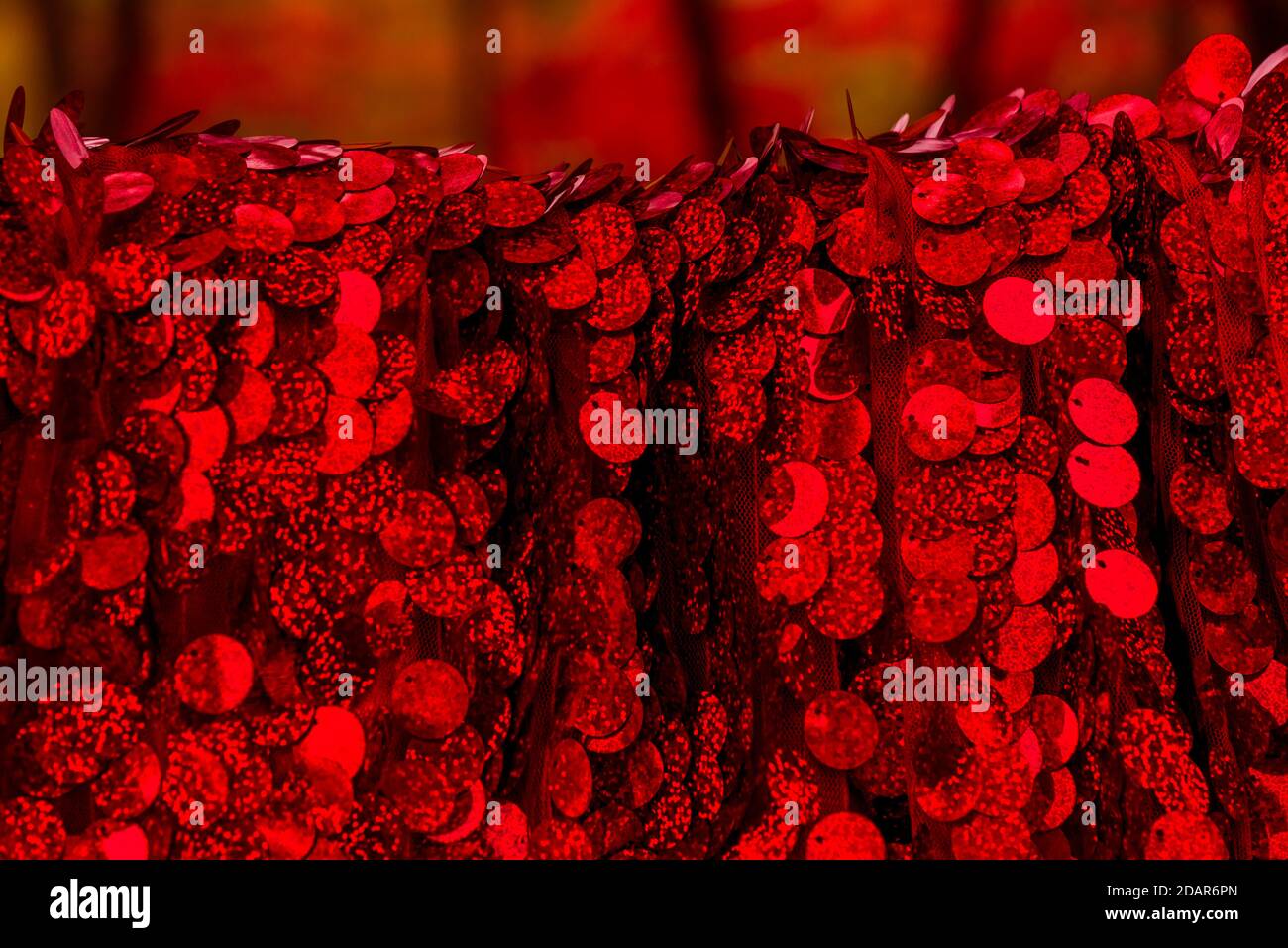 Red sequins pattern. Sparkling sequins background. Red sequin fabric ...