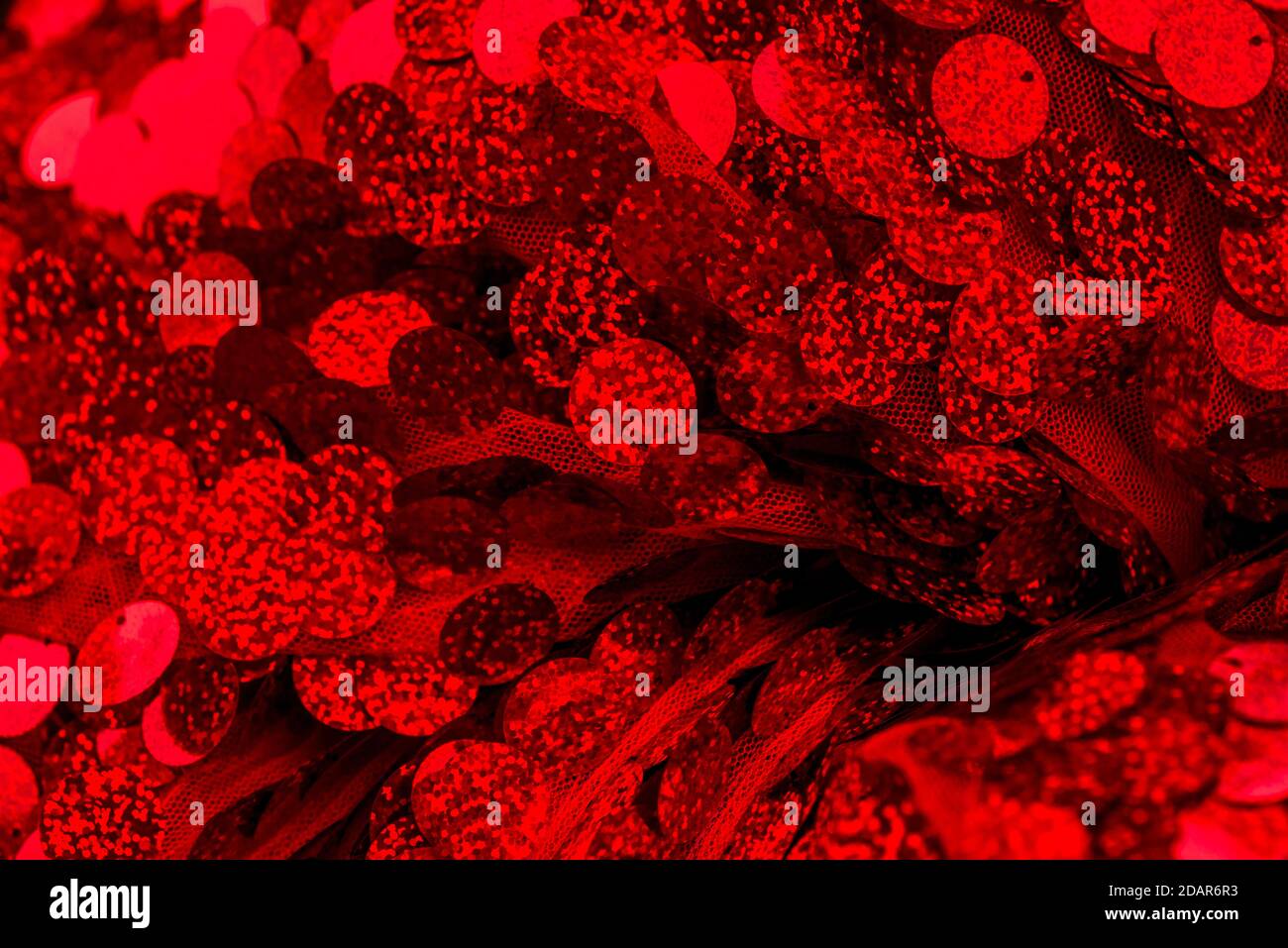 Red sequins pattern. Sparkling sequins background. Red sequin fabric ...