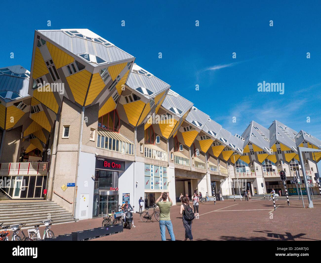 The modern architecture building Kubushaus, Rotterdam, Netherlands ...
