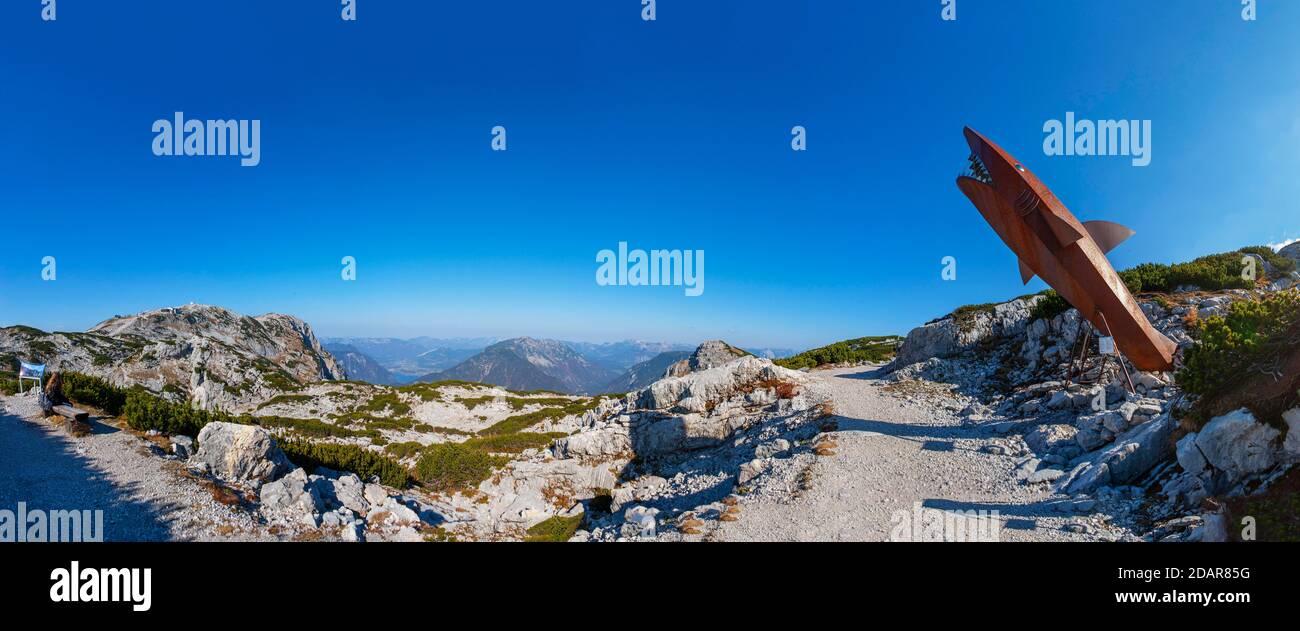 Dachstein Hai at the Heilbronn circular hiking trail, Dachstein massif ...
