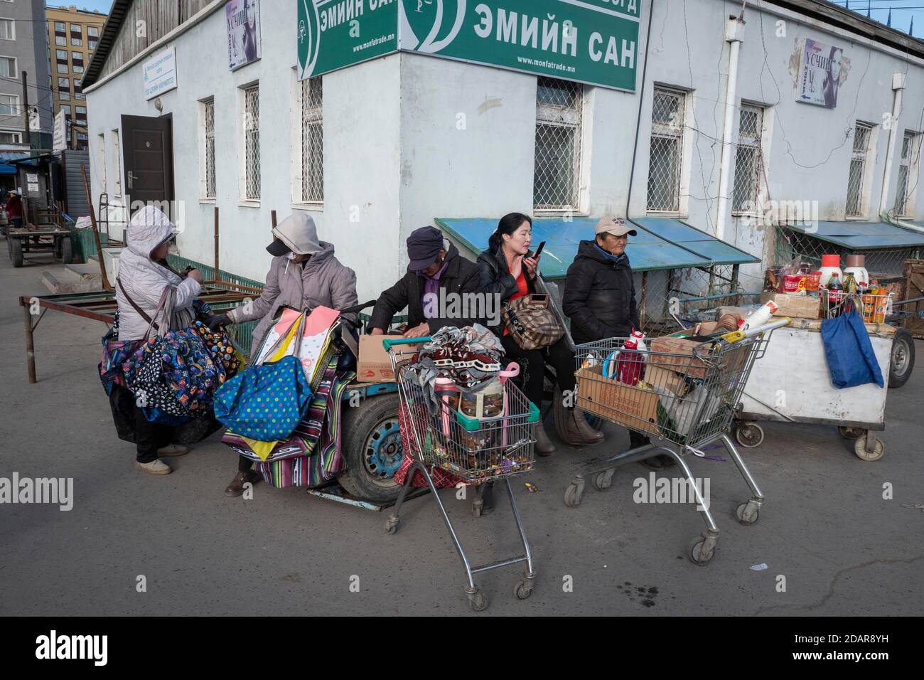 Naran Tuul Market, Ulan Bator, Mongolia Stock Photo - Alamy