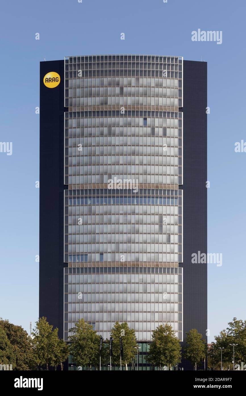 ARAG Tower, corporate headquarters of the ARAG insurance group, Duesseldorf, North Rhine ...