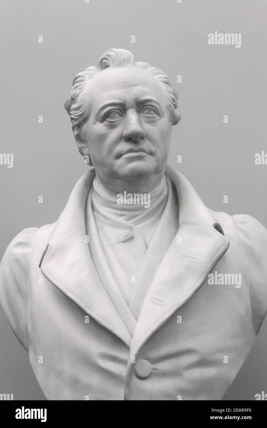 Johann Wolfgang von Goethe, bust of Carl Rumpf, 1896, Goethe and ...