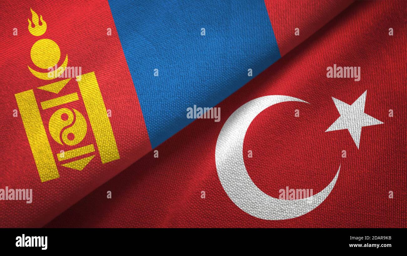 Turkey mongolia flag hi-res stock photography and images - Alamy